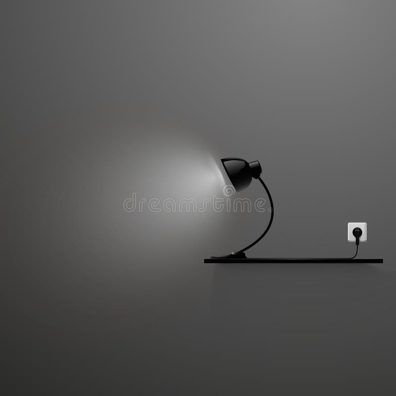Desk Lamp Dark Background Stock Illustrations – 790 Desk Lamp Dark ...