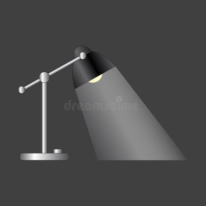 Desk lamp stock vector. Illustration of design, desktop - 45714312