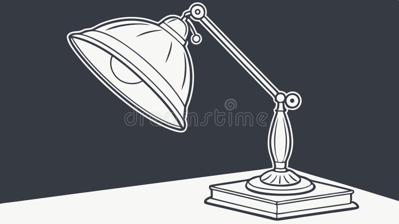 Desk Lamp Vector Illustration. Study and Workspace. Vector Design ...