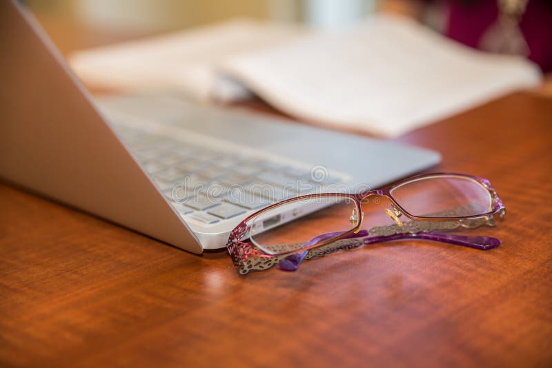 Desk objects stock photo. Image of study, material, reflection - 34738866