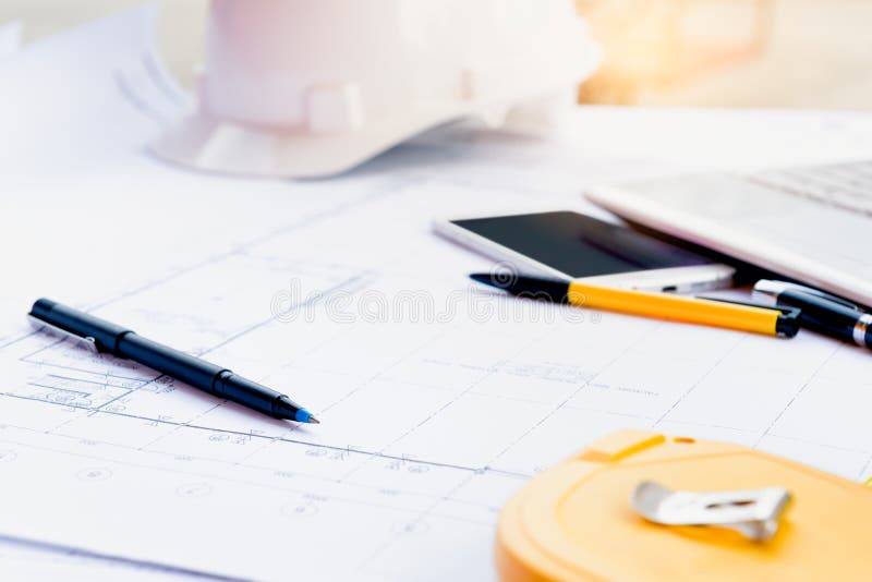 Building Design Engineering and Construction Business Stock Image ...