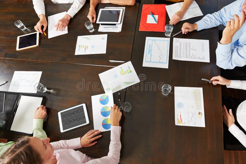 Desk in the Office with Many Documents Stock Photo - Image of hand ...