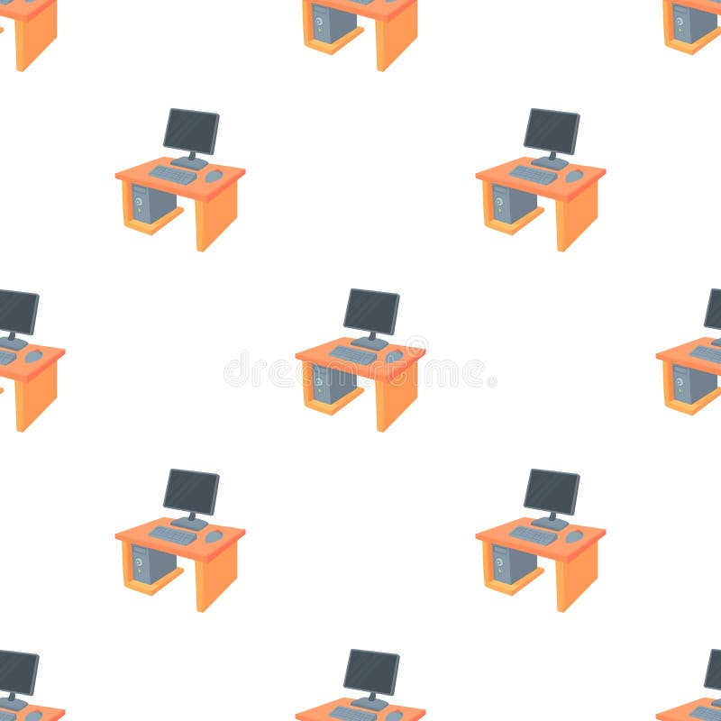 Desk Pattern Seamless Vector Stock Vector - Illustration of interior ...
