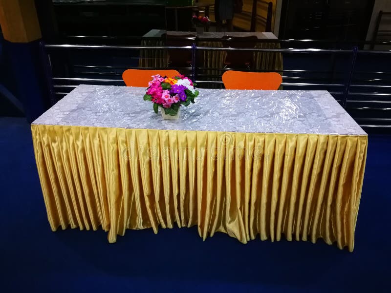 A Desk for Register Theater Meeting Room Stock Photo - Image of ...