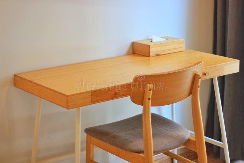 Desk Set in Hotel Room during Home Quarantine during Covid 19 Stock ...