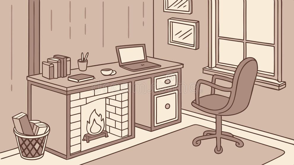 Desk Setup with Computer, Workspace, Office Desk, Home Office, Study ...