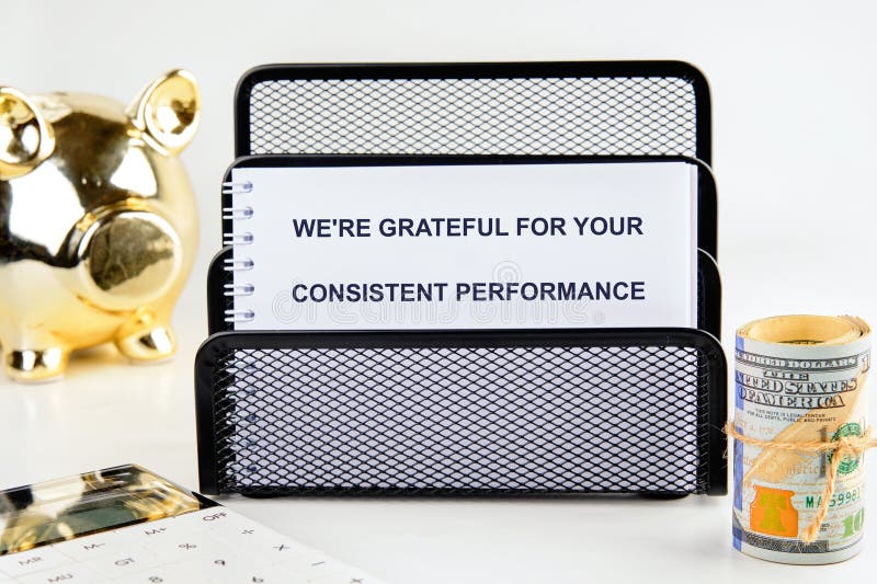 A Desk Setup Features a Thank You Note Expressing Gratitude for ...