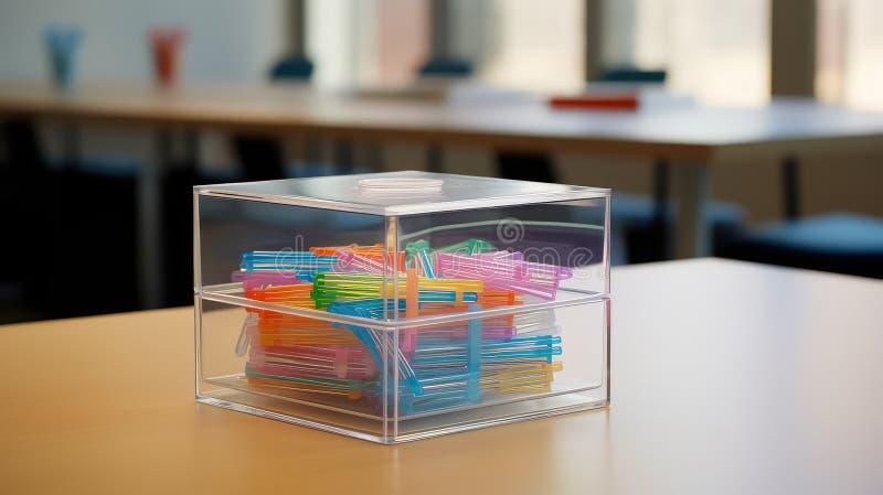 Desk small box stock illustration. Illustration of compact - 372683451