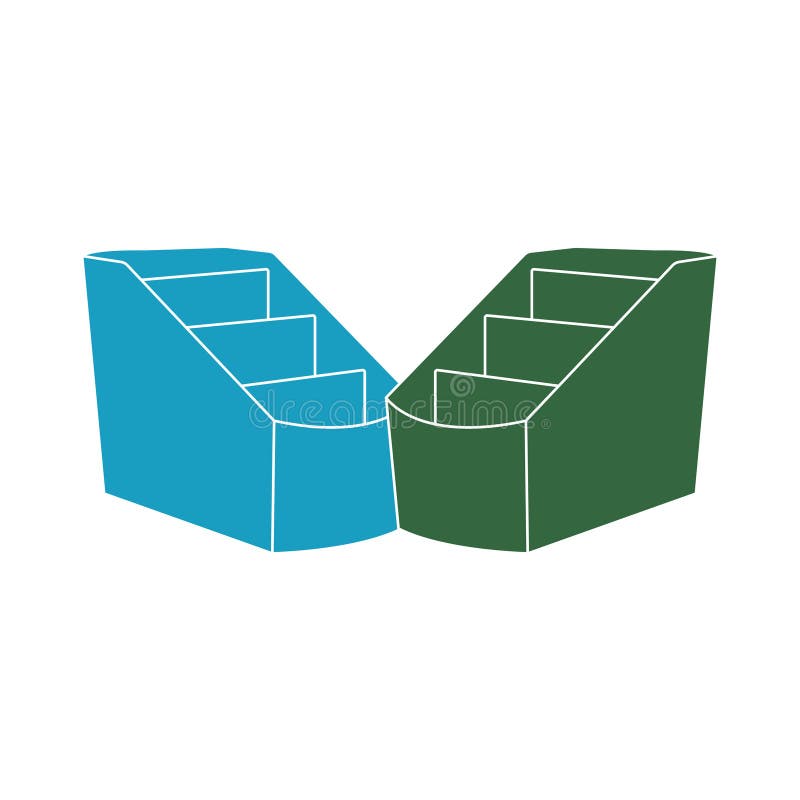 Desk Stationery Holder Design Stock Vector - Illustration of business ...