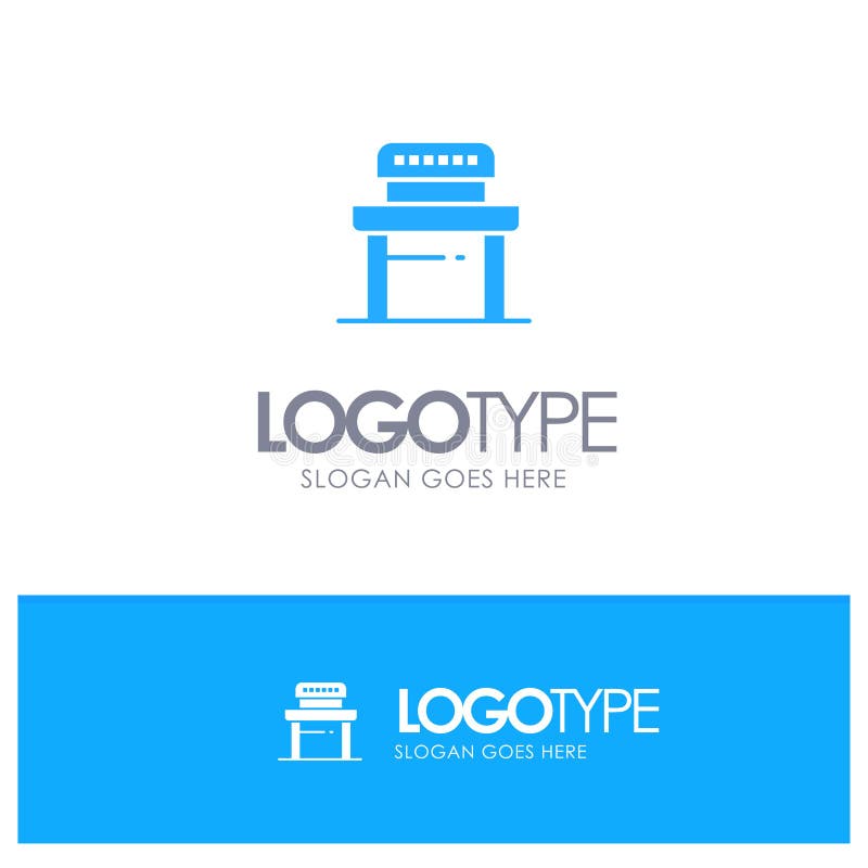 Desk, Student, Chair, School Blue Logo Vector Stock Vector ...