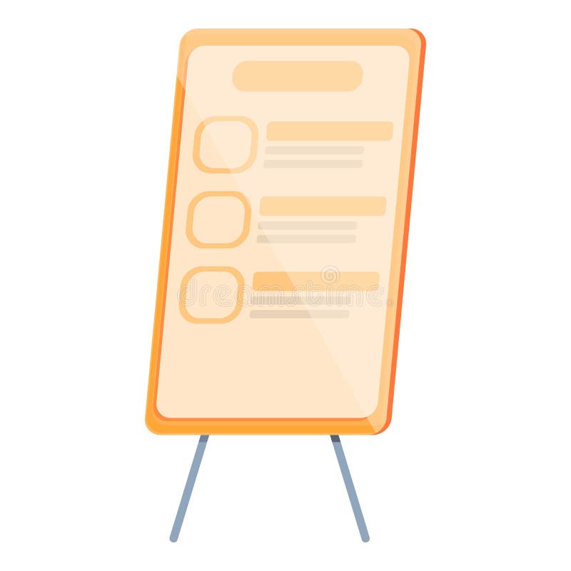 Desk Task Schedule Icon, Cartoon Style Stock Vector - Illustration of ...