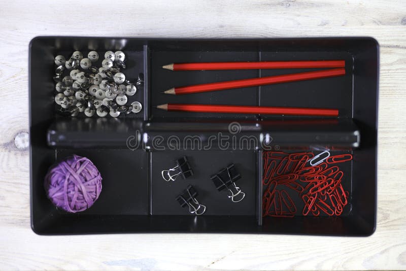 Desk Tidy Organiser stock photo. Image of contemporary - 232439486