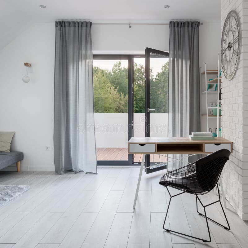 Open balcony door stock image. Image of apartment, panorama - 73992071