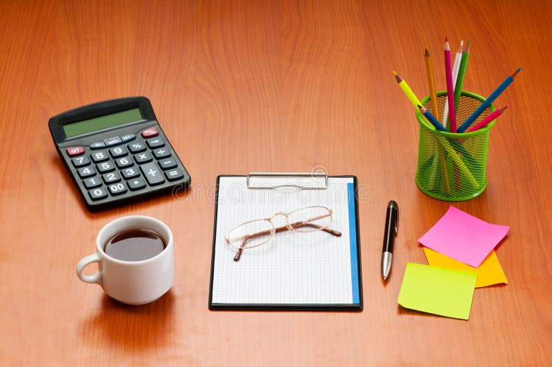 Office desk stock photo. Image of office, write, pocketbook - 12713682