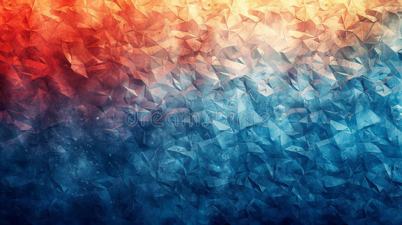 Abstract Geometric Pattern Desktop Background in Warm and Cool Tones ...