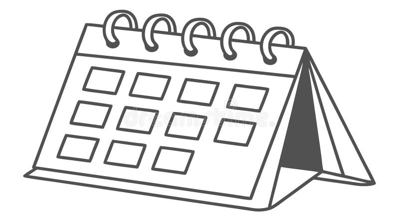 Simple Desktop Calendar Icon Stock Illustrations – 1,021 Simple Desktop ...