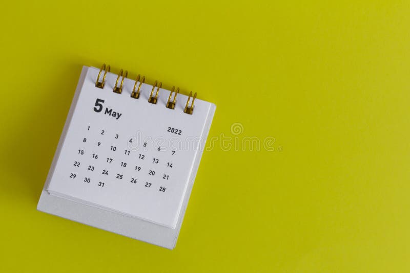 Desktop Calendar for May 2022 for Planning.Spring is in the Yard Stock ...