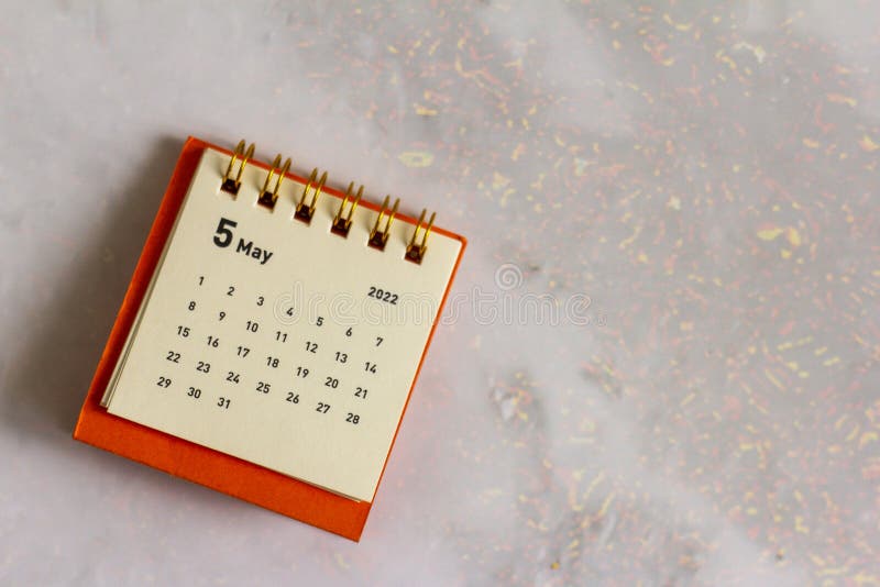 Desktop Calendar for May 2022 for Planning.Spring is in the Yard Stock ...