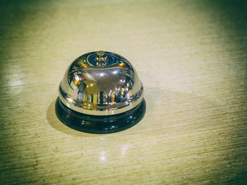 Desktop Call Bell, retro stock photo. Image of metal - 67083264