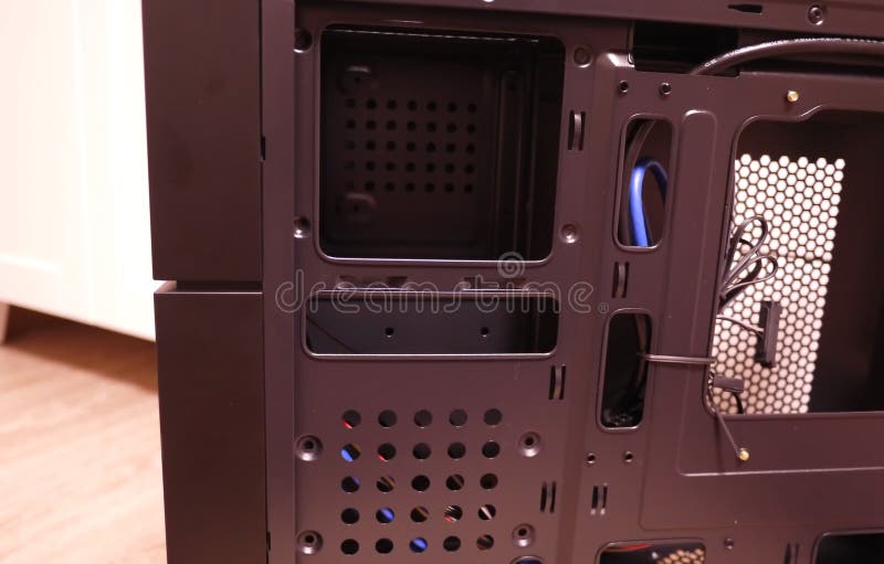 Desktop Case for Personal Computer Stock Image - Image of electronic ...