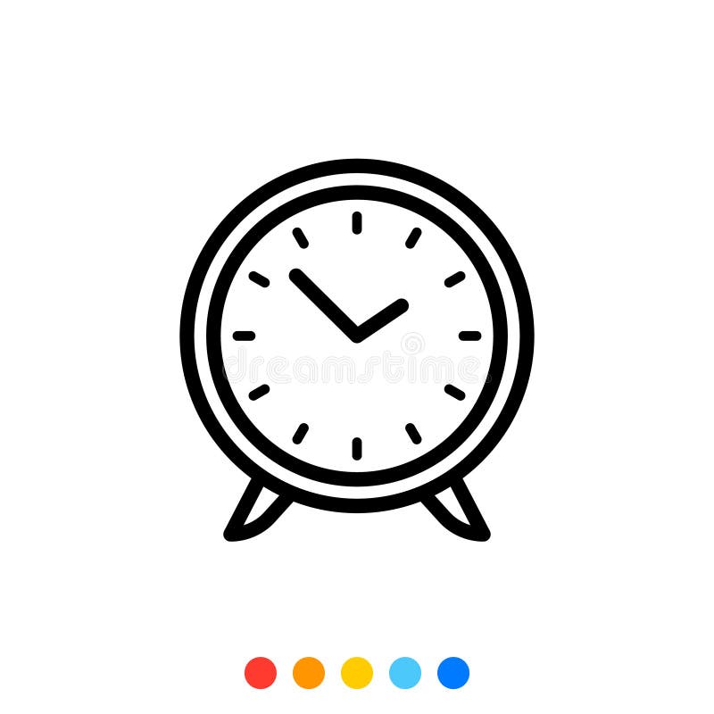 Clock Icon and Infinity Symbol,Analog Clock,Vector and Illustration ...