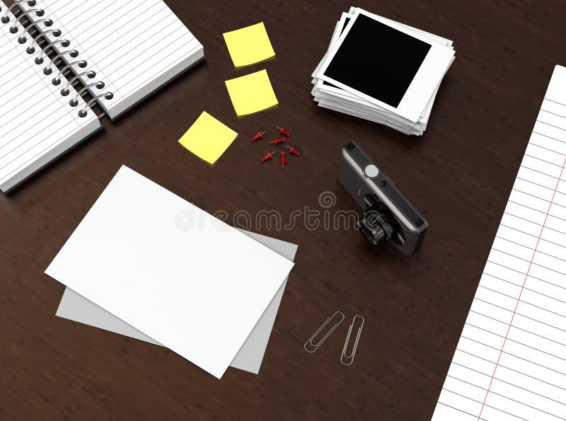 Desktop Composition stock illustration. Illustration of electrical ...