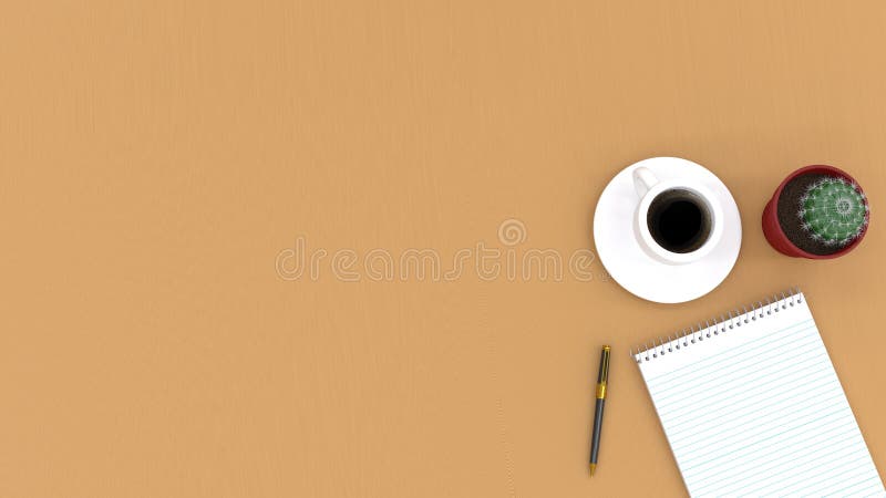 Desktop Composition of Assorted Office Elements Stock Photo - Image of ...