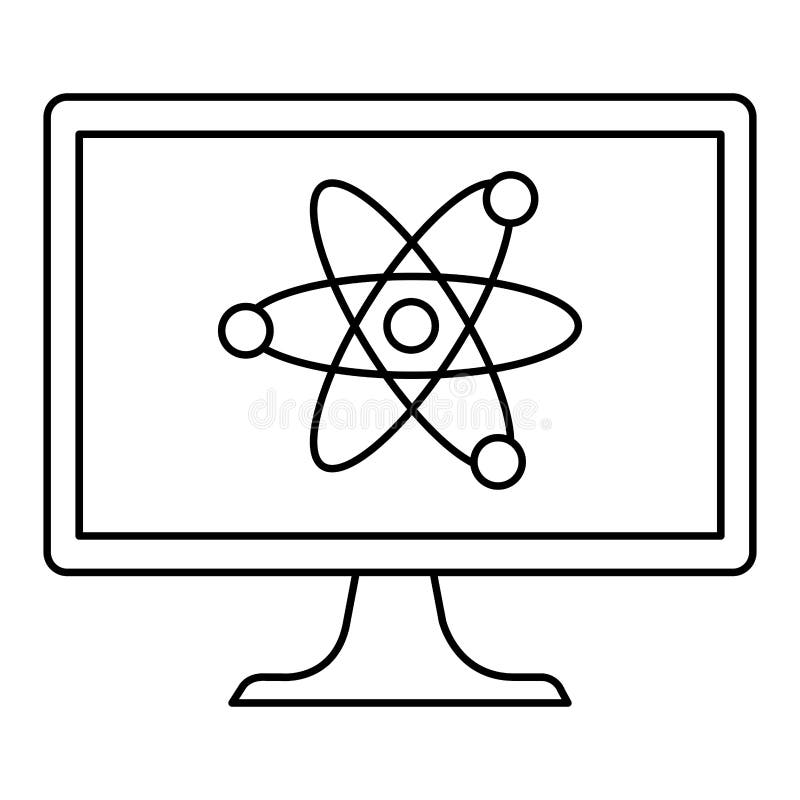 Computer Atom Laboratory Science Stock Vector - Illustration of ...
