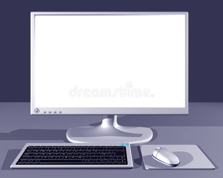 Blank Desktop Computer Stock Illustrations – 67,603 Blank Desktop ...