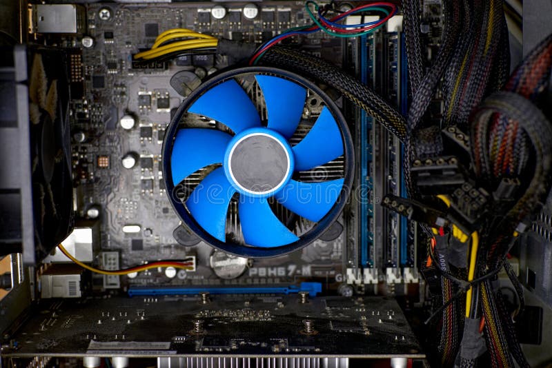 Computer Fan Covered with Dust Layer Stock Image - Image of hand ...