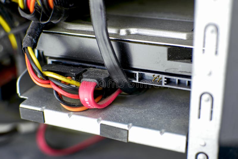 Desktop Computer Covered in Dust. the Dusty Disk of the PC. Concept of ...