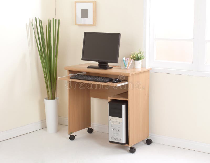 Desktop computer with cpu stock photo. Image of data - 27336358