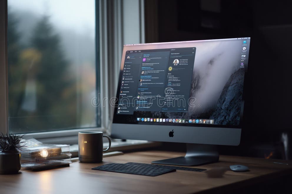 Desktop Computer Displaying Multiple Pop-Up Notifications Overwhelming ...