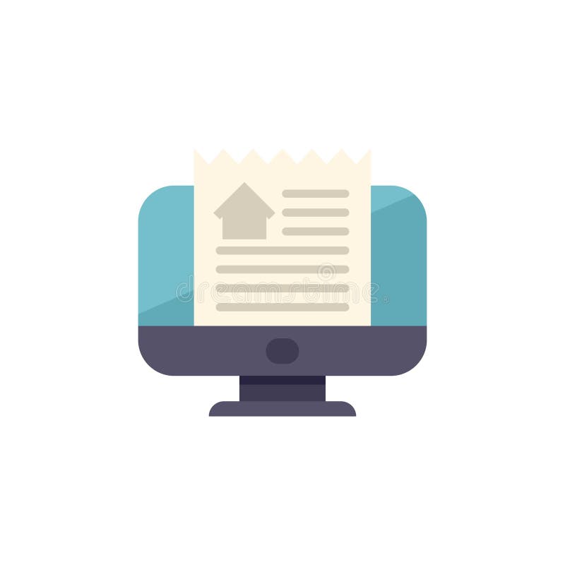 Desktop Computer Displaying Online Property Listing Information Stock ...