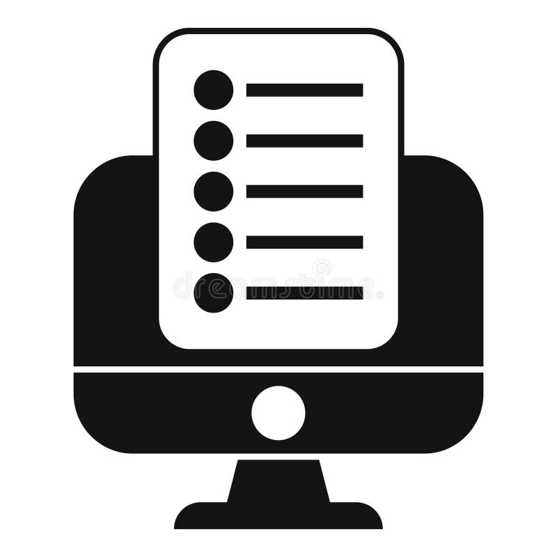 Desktop Computer Displaying Online Survey for Customer Feedback Stock ...