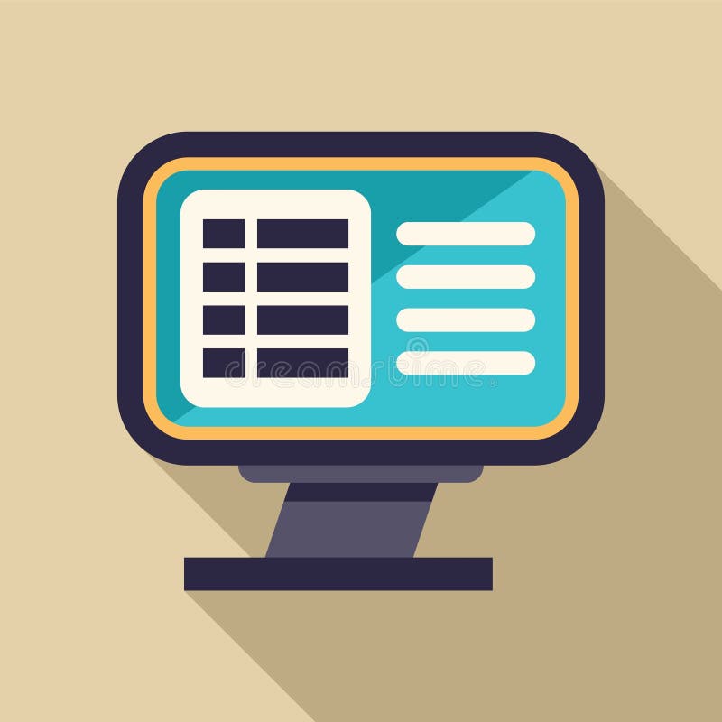 Desktop Computer Showing Spreadsheet Software for Office Work Stock ...