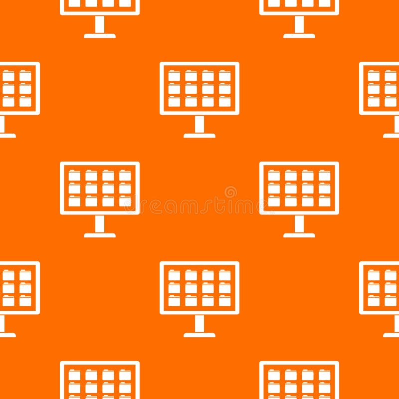 Desktop of Computer with Folders Pattern Seamless Stock Vector ...