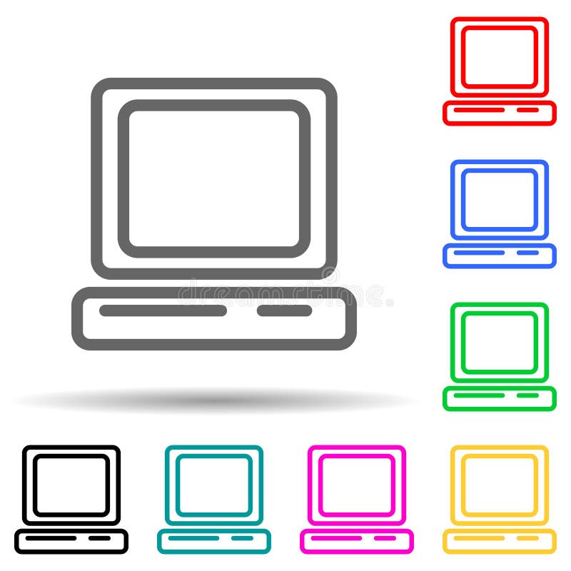 Desktop Computer Icon. Element of Simple Icon for Websites, Web Design ...
