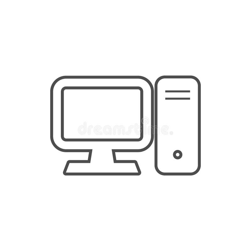 Desktop Computer Icon. Element of Web for Mobile Concept and Web Apps ...