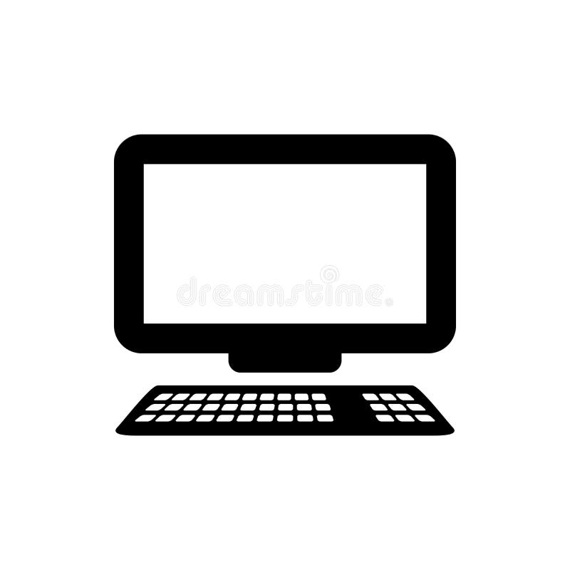 Computer Logo Design And Icon Stock Vector - Illustration of multimedia ...