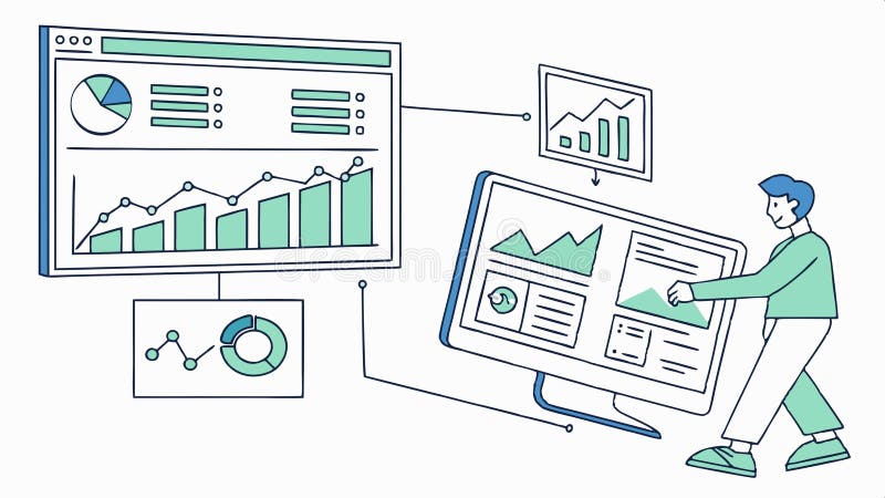 Desktop Computer Illustration, Technology and Office Equipment Graphic ...