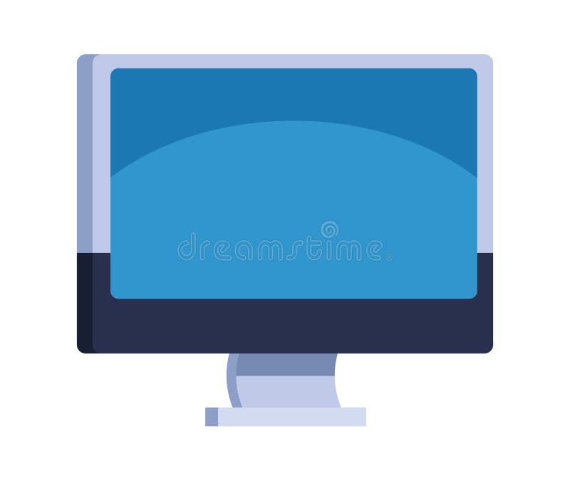 Desktop computer monitor stock vector. Illustration of design - 225604773