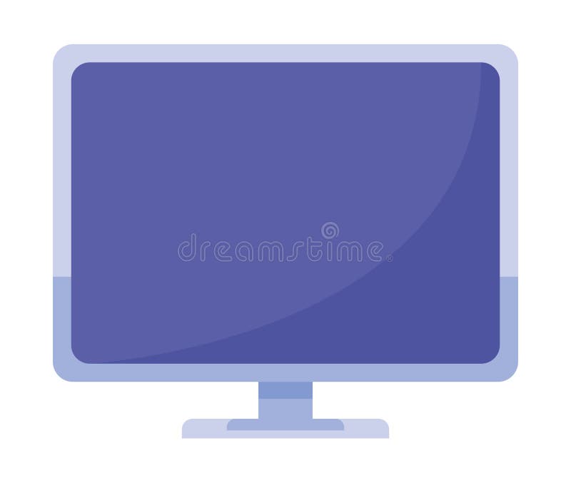 Desktop computer monitor stock vector. Illustration of device - 232608005