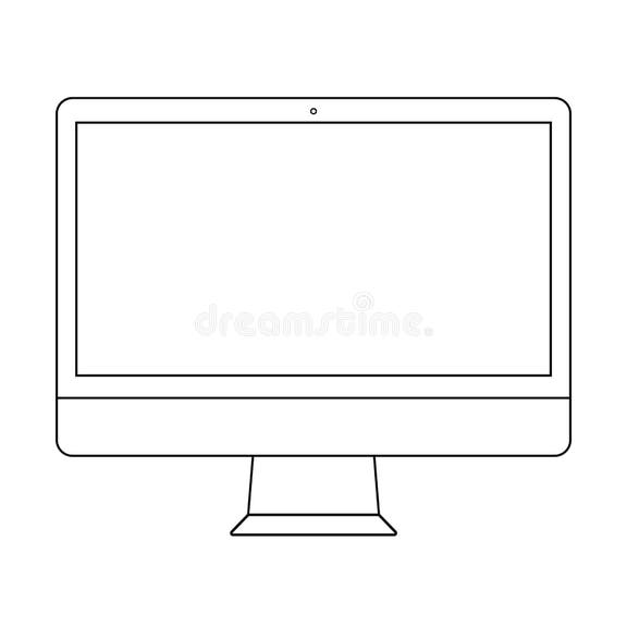 Computer Outline Stock Illustrations – 567,081 Computer Outline Stock ...