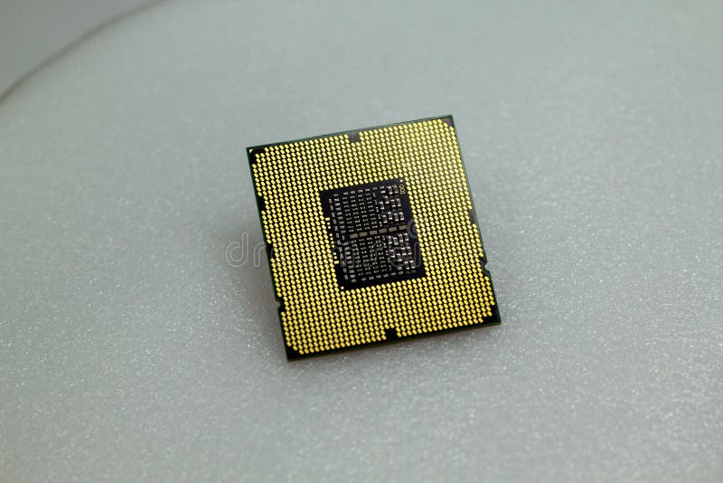 Desktop Computer Processor, New Generation Cpu Close-up Stock Image ...