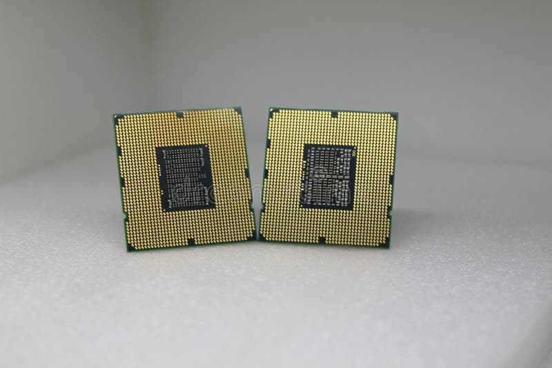 Desktop Computer Processor, New Generation Cpu Close-up Stock Photo ...