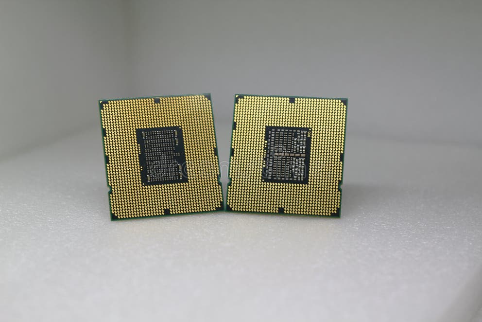 Desktop Computer Processor, New Generation Cpu Close-up Stock Photo ...