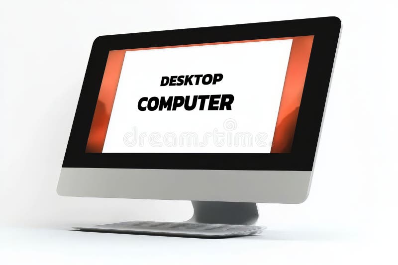 Desktop Computer Screen Mockup with Modern Design and Clear Display ...