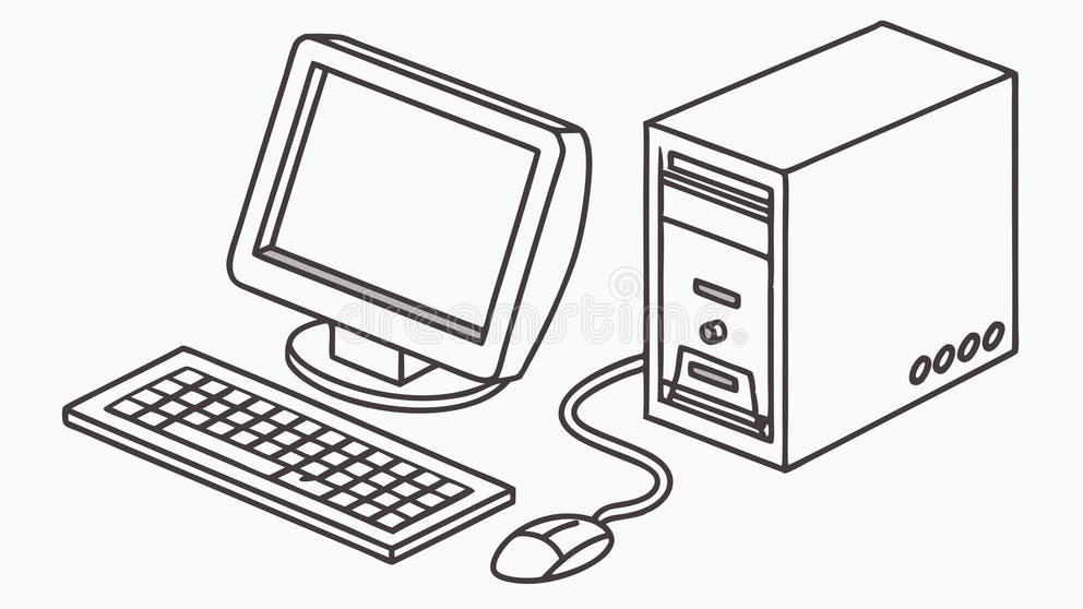Standard Desktop Setup Stock Illustrations – 61 Standard Desktop Setup ...