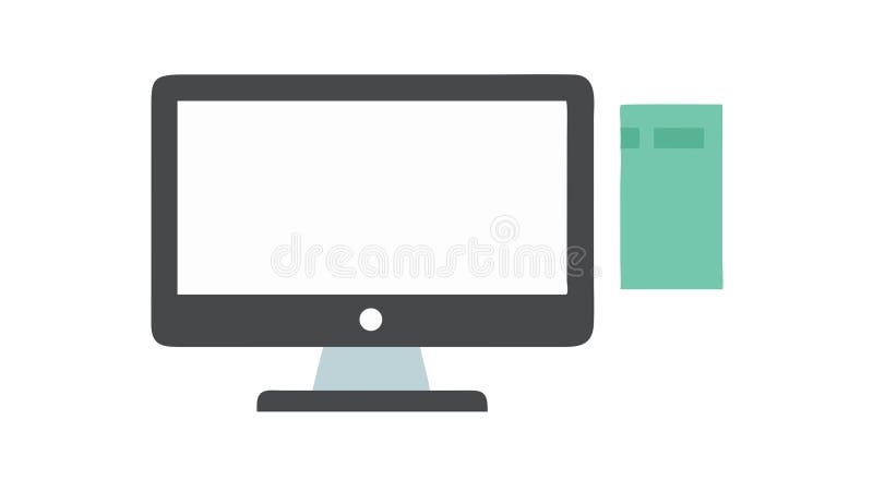 Comprehensive Desktop Workstation Stock Illustrations – 80 ...
